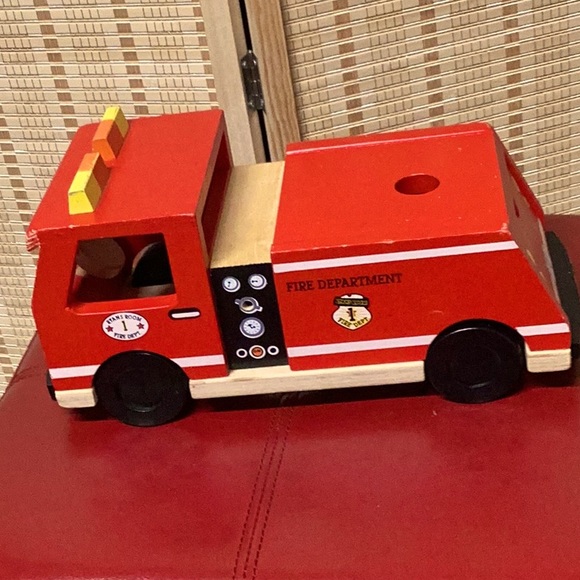RYAN’S ROOM | Toys | Ryans Room Fire Department Wooden Truck | Poshmark